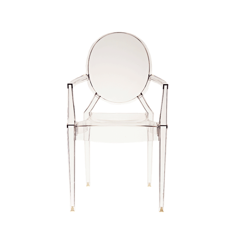 Location Chaise Louis Ghost transparente by Philippe Starck - Kartell ...