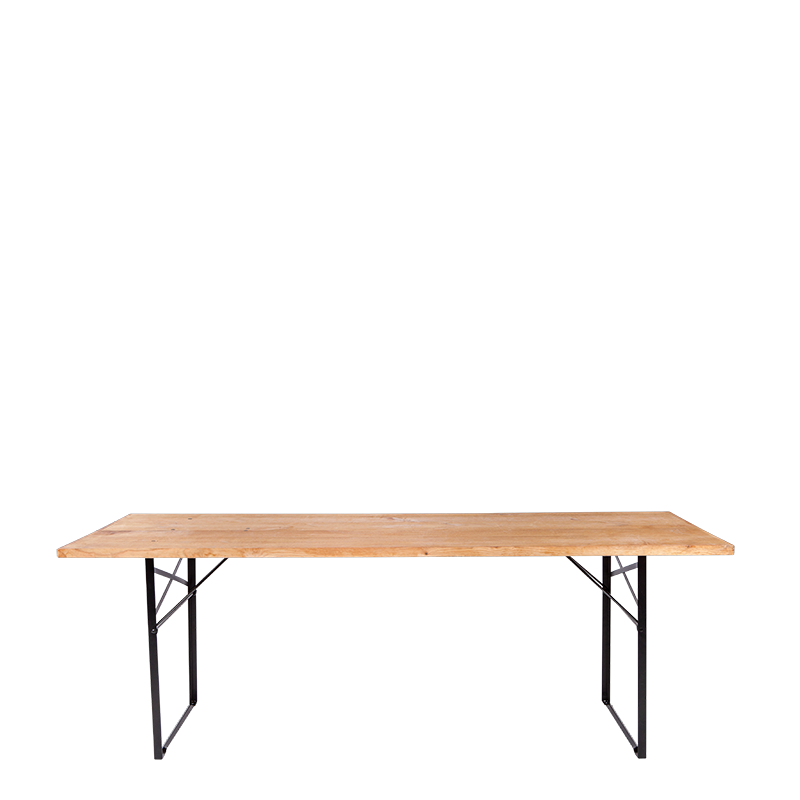 Location Table Wood rectangulaire 90 x 220 cm H 72 cm - Options